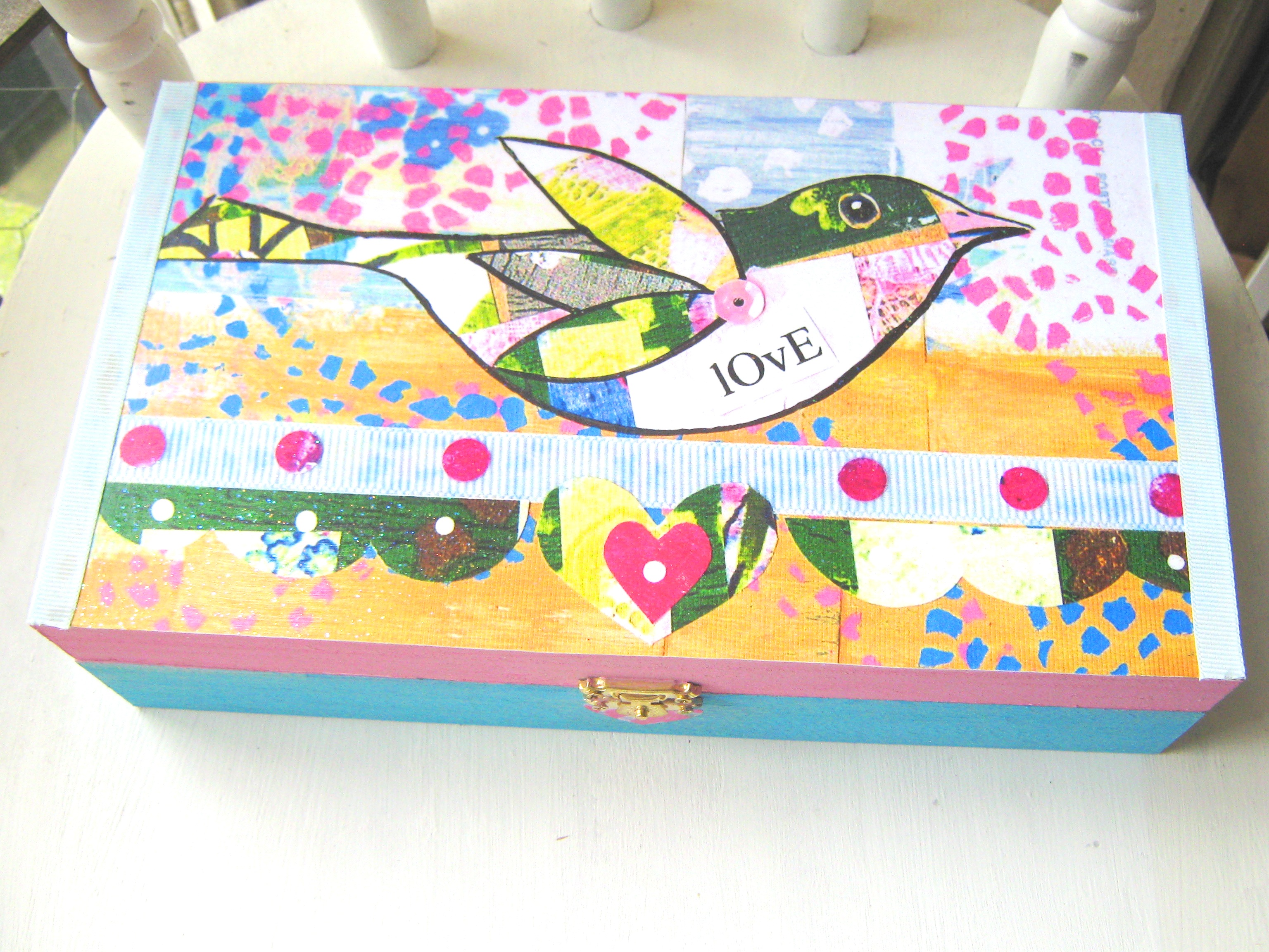 Love Bird Wooden Box on Luulla