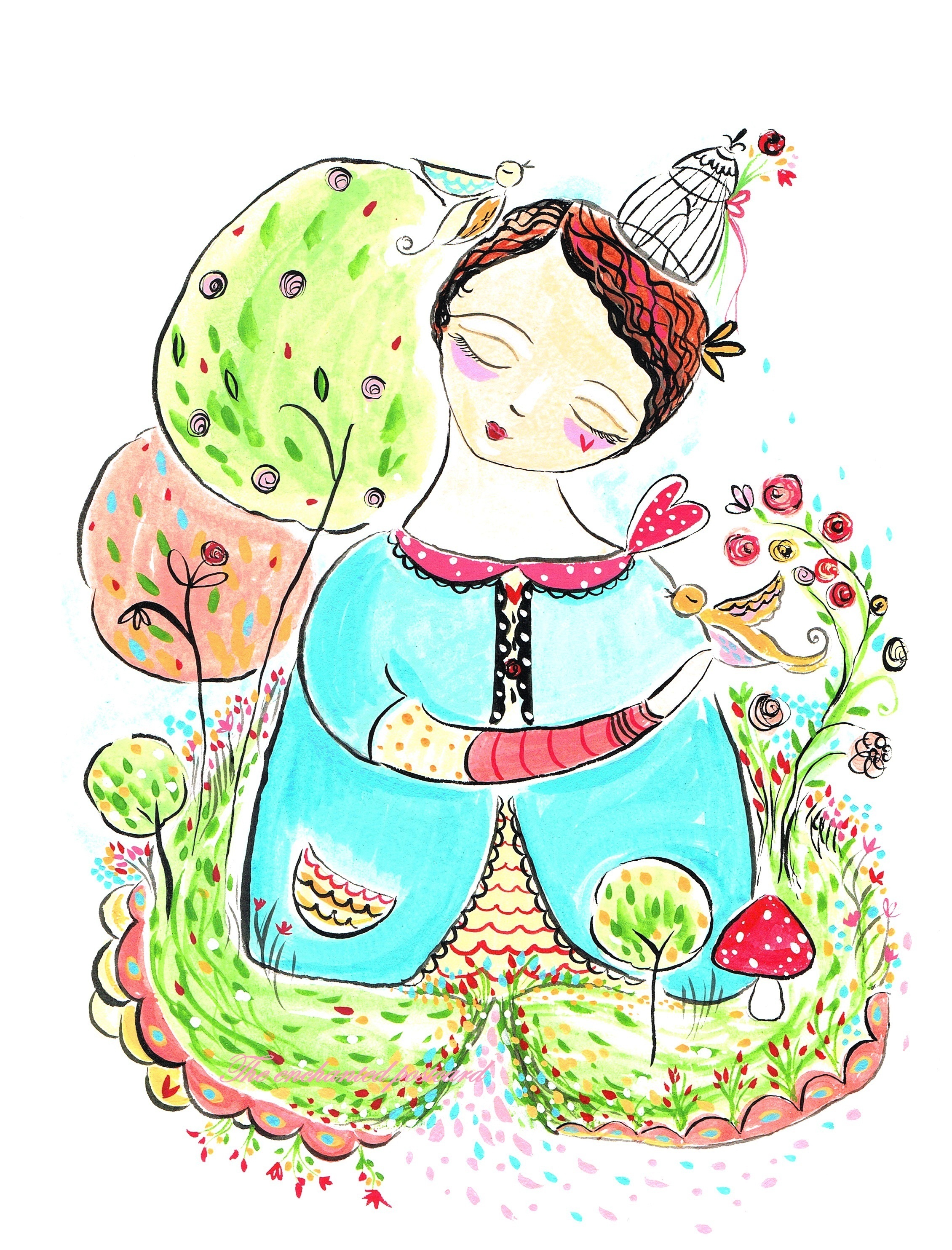 A Little Birdy Told Me A4 Print on Luulla